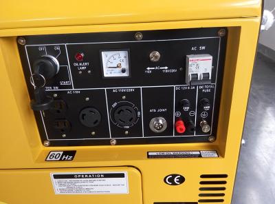 Cina generatori diesel di tensione del doppio di monofase di CA 6000W piccoli 12 mesi di garanzia in vendita
