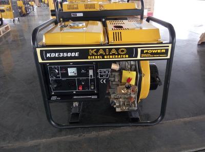 Cina Generatore diesel di inizio elettrico miniatura 3000 watt con la batteria quattro ruote/17Ah in vendita