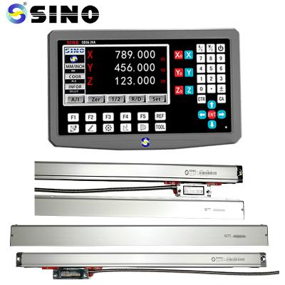 Cina 1um Linear Scale Encoder con lettura digitale a 3 assi Sino SDS6-3VA Lathe Milling DRO Set in vendita