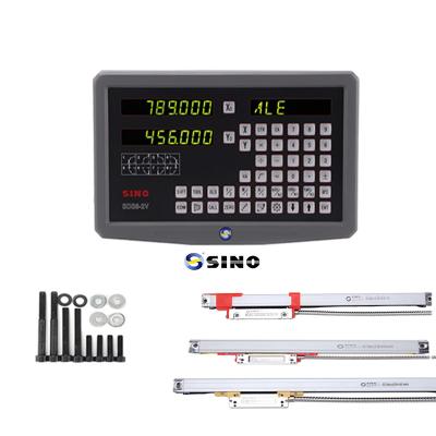 China SINO SDS6-2V Lectura digital de metal LED Lectura digital de 2 ejes DRO Kits 60Hz para la fresadora en venta