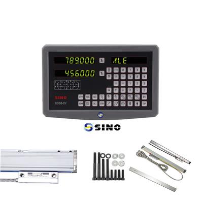 China SINO SDS6-2V Lectura digital de metal LED Lectura digital de 2 ejes DRO Kits 60Hz para la fresadora en venta