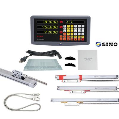 中国 SINO SDS2-3MS デジタル読み取りシステム 15VA 実用的な3軸DRO プラスチック用線形スケールDROシステム 販売のため
