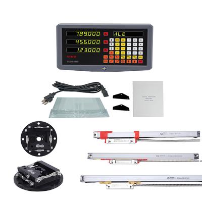 China TTL Signal Digital Readout SINO SDS2-3MS 3-Axis Dro with Glass Linear Encoder Scale Set for Milling  Machine for sale