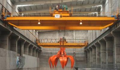 China High quality double girder overhead grab crane for sale