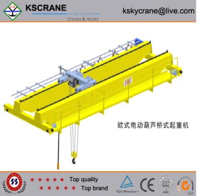China 5t overhead travelling crane with electric hoist for sale
