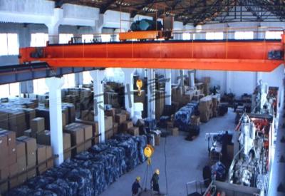 China Double Girder Overhead Crane With Trolley Used In Mechanic Processing Workshop for sale
