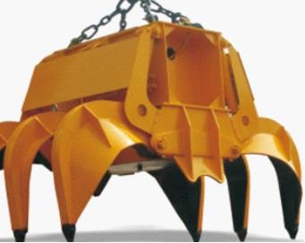 China Electric Hydraulic Rectangular Multivalve Grab Bucket for sale