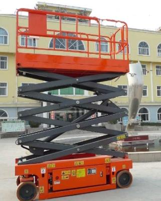China 4 Wheels Electric Scissor Lift Table for sale