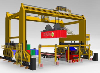 China RTG crane; Rubber-tyred container crane 35 ton for sale