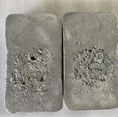 Cina AlLa5 AlLa10 AlLa20 AlLa30 Metalli delle terre rare Aluminio Lantanum Master Alloy Ingot AlLa Alloy in vendita