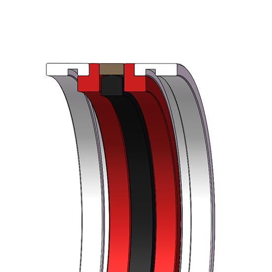 Quality GD1000K Piston Seal Double Acting Compact Piston Seal Low Friction for sale