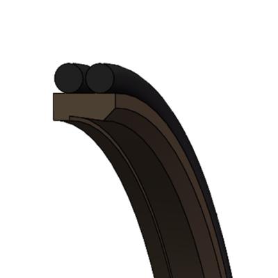 China Double Acting Hydraulic Scraper Seals , Lipped Wiper Excluder Seals PT1 for sale