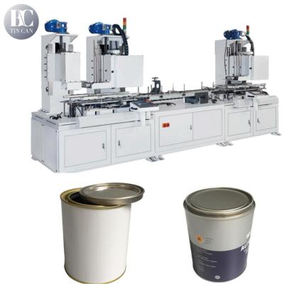 China Automated Can Production Line 45cpm Small Round Cans Chemical Tin Package D99 Top Cover And Bottom Available for sale