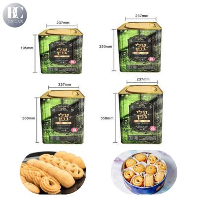 China 30cpm Biscuit Cans Making Machine 237mm Top Open Cookie Tin Packing Machine Production Line for sale