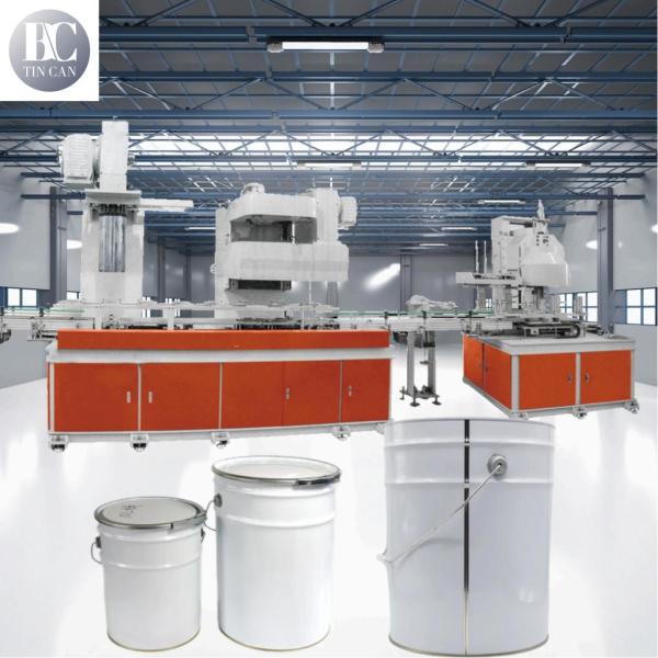 Quality 4 Gallon 30cpm Chemical Tin Can Manufacturing Machine Conical Expansion Station for sale