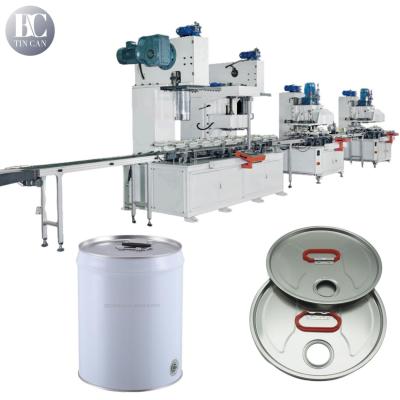 China Empty 10L Round Paint Cans Making Machine 30cpm Automatic Cover Sealed for Round Bucket for sale