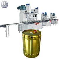 Quality 18L Tin Drum Bucket Making Machine 30cpm Flanging Sealing Combinated Equipment for sale