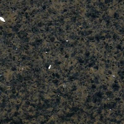Cina Superficie artificiale popolare del solido delle mattonelle di pavimentazione della cima di vanità del controsoffitto della lastra della pietra del quarzo del nero P48 per il bagno della cucina in vendita
