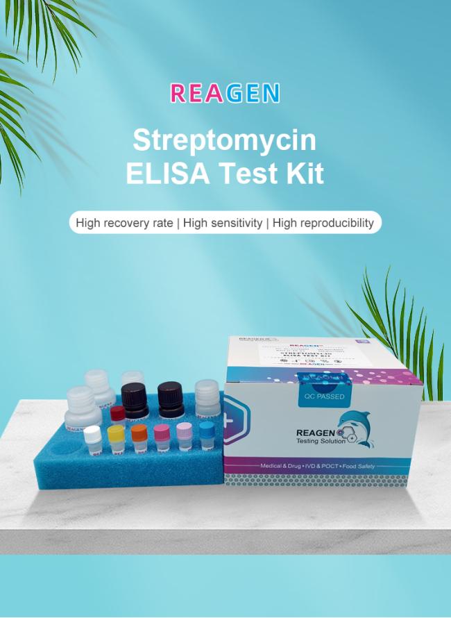 Streptomycin ELISA Test Kit components