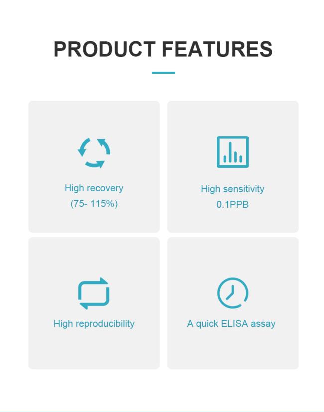 Close-up of test kit components