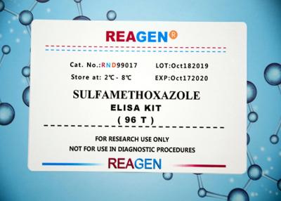 중국 0.5ng/ml 감수성 술파메토박사졸 ELISA 테스트 키트 높은 재생성 판매용