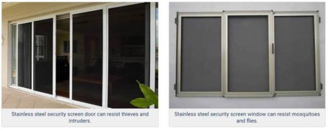 uso dello schermo dell'insetto di acciaio inossidabile
