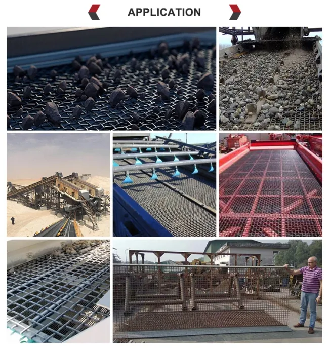 Crimped Wire Mine Sieving Woven Wire Mesh for Vibrating screen Mesh