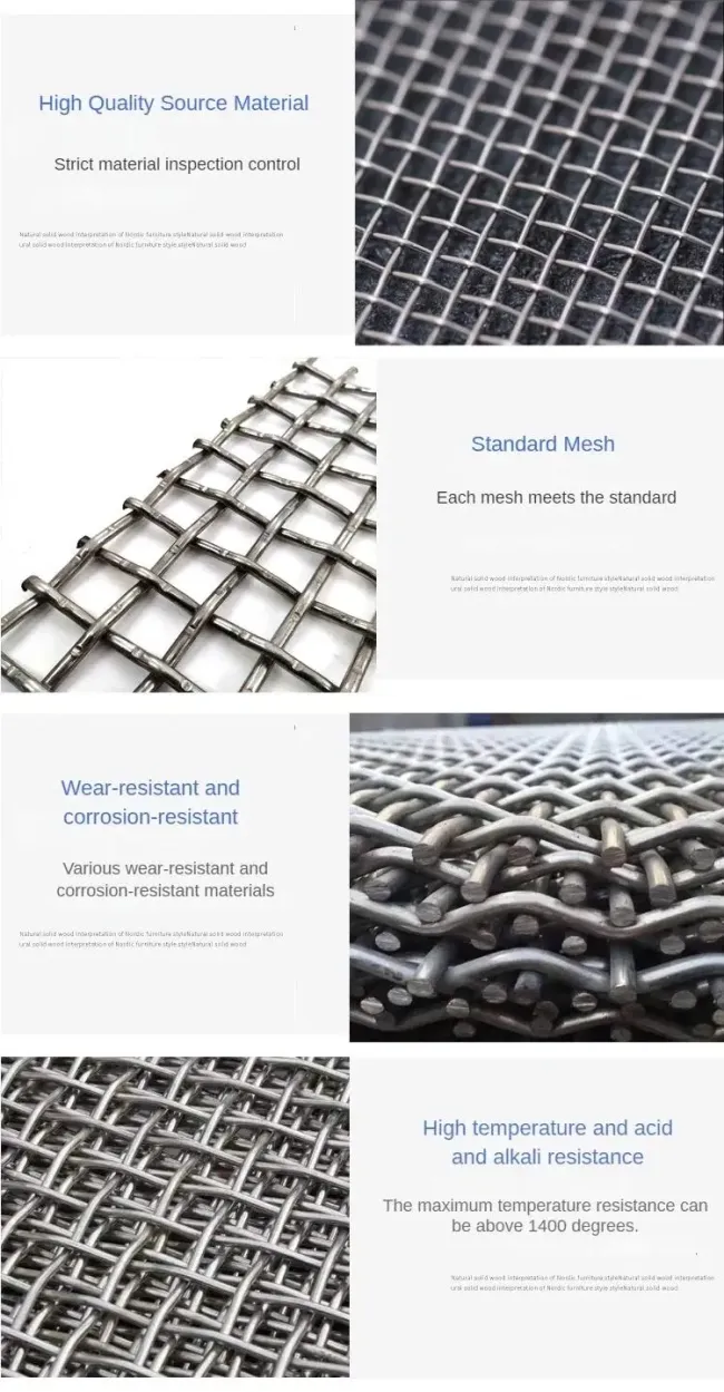 Crimped Wire Mesh/Woven Wire Mesh/Crimped Woven Screen Mesh/Sieve Mesh/Wire Netting Metal Filter/Vibrating Screen Mesh/Screens for Coal Mines