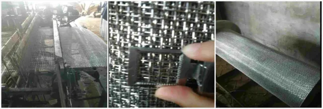 Steel Crimped Woven Wire Mesh / Vibrating Screen Mesh / Mining Screen Mesh