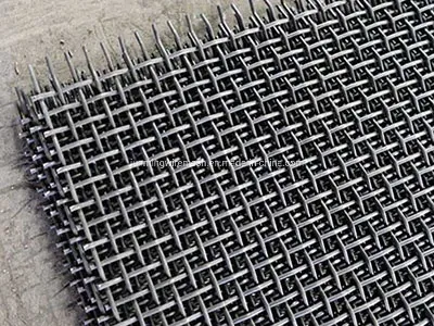 Mining Vibrating Screen Crimped Woven Wire Mesh