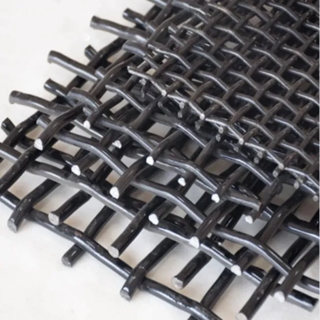 High Carbon Steel Quarry Vibrating Screen Mesh for Mining Equipment Crimped Wire Mesh