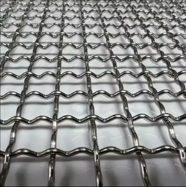 High Carbon Steel Quarry Vibrating Screen Mesh for Mining Equipment Crimped Wire Mesh
