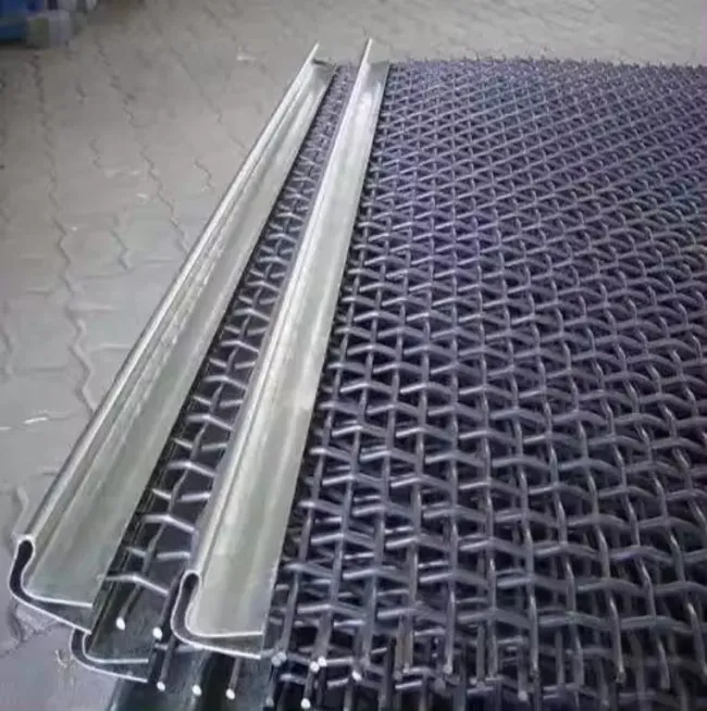 High Carbon Steel Quarry Vibrating Screen Mesh for Mining Equipment Crimped Wire Mesh