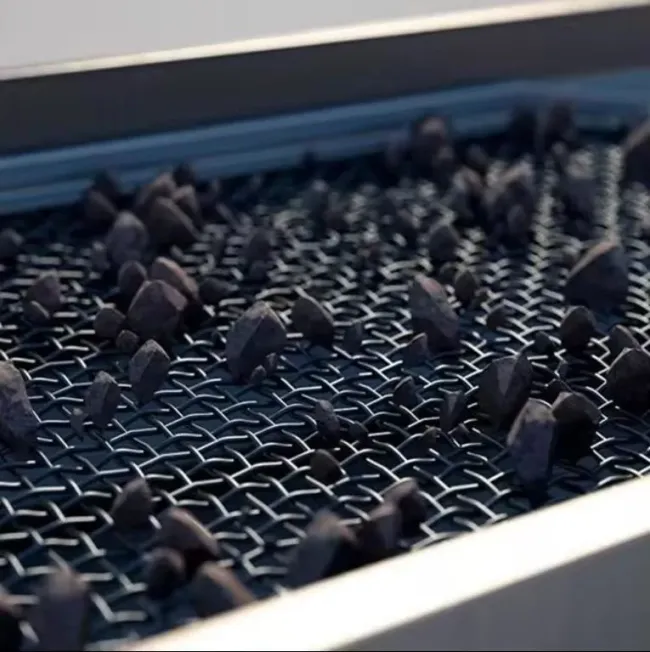 High Carbon Steel Quarry Vibrating Screen Mesh for Mining Equipment Crimped Wire Mesh