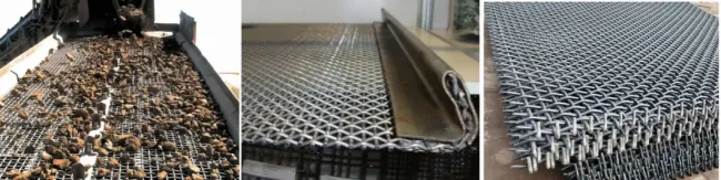 Factory Directly Sale Manganese 65mn Woven Vibrating Screen Mesh for Stone Quarry