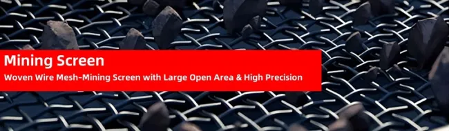 Factory Directly Sale Manganese 65mn Woven Vibrating Screen Mesh for Stone Quarry