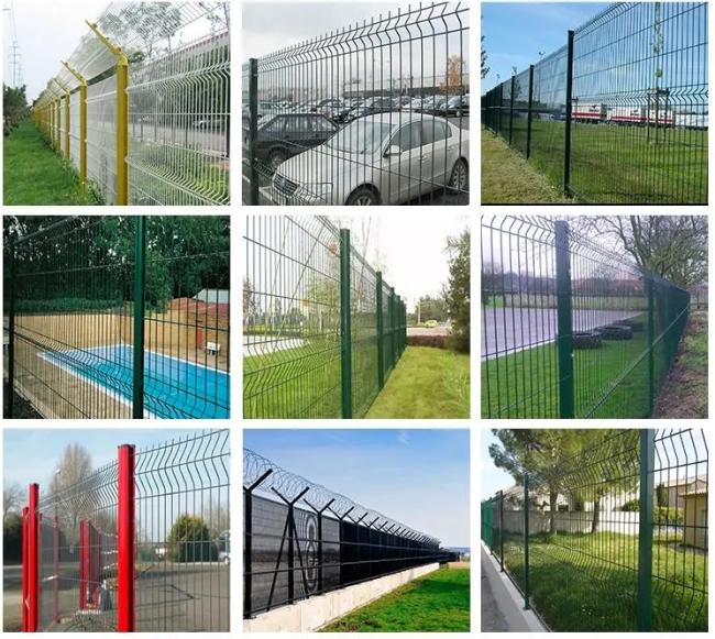 curved mesh fence