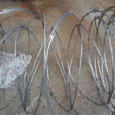 Cina Flat Wrap welded Bto12 Concertina Razor Wire Mesh Double Coil in vendita