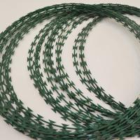 China Galvanized PVC Coated Security Concertina Razor Barbed Wire for sale