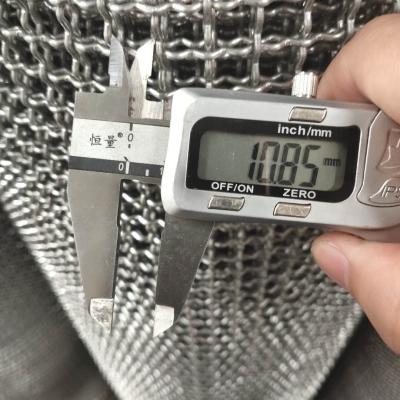 Cina 25mm Intermedio Blocco Crimped Wire Mesh Recinzione in acciaio inossidabile o filtro in industria in vendita