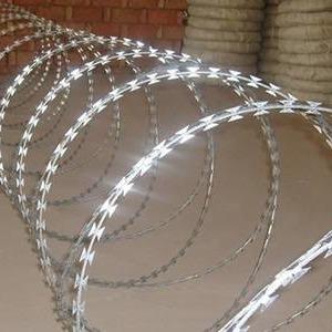 Cina Bto 22 Cbt 60 Galvanizzato Flat Wrap Razor Wire Per Pareti E Recinzioni Esistenti in vendita