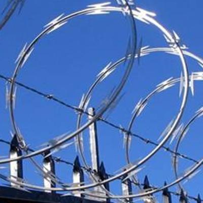 Cina Galvanizzato PVC Concertina Razor Wire in acciaio inossidabile Barbed Bto-22 Bto-60 Cbt-65 per recinzioni in vendita