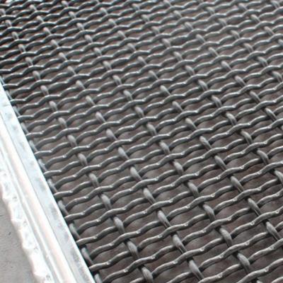 Cina Manganese Crimped Crusher Vibrating Wire Screen Mesh per la cava di pietra in vendita