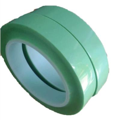 China High Heat Resistant Release Film Splicing Tape Light Green Color 50mmX50m for sale