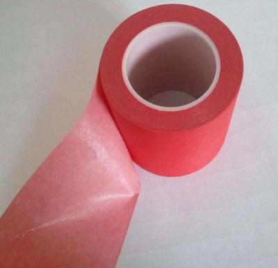 China 260Um Thickness Crepe Paper Masking Tape 210N Per 25Mm Tensile Resistance for sale