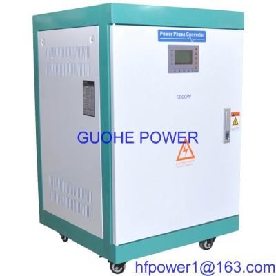 China Single phase to triple phase converter  capacity 5kw for sale