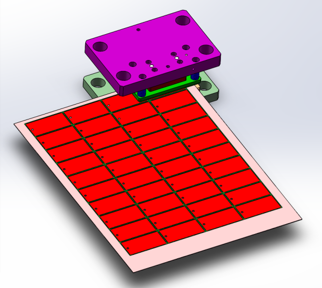 Technical diagram of card punching machine components