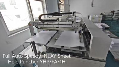 China High Productivity Full Automatic INLAY Card Sheet Hole Punching Machine for RFID Acess Control Card  Production for sale