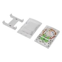 China 2 Core Fiber Optic Wall Outlet Box , FTTH Termination Box Free Sample Available for sale