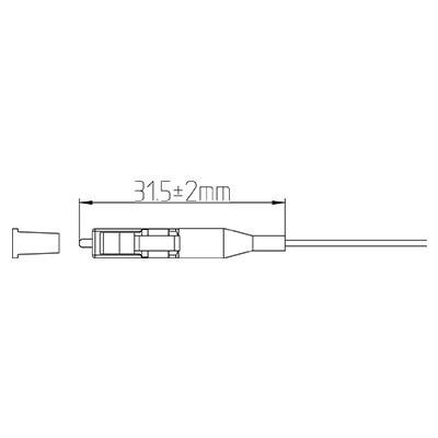 中国 LC 0.9mm 繊維ケーブルコネクタ オーダーメイド RoHS コンプリート 販売のため